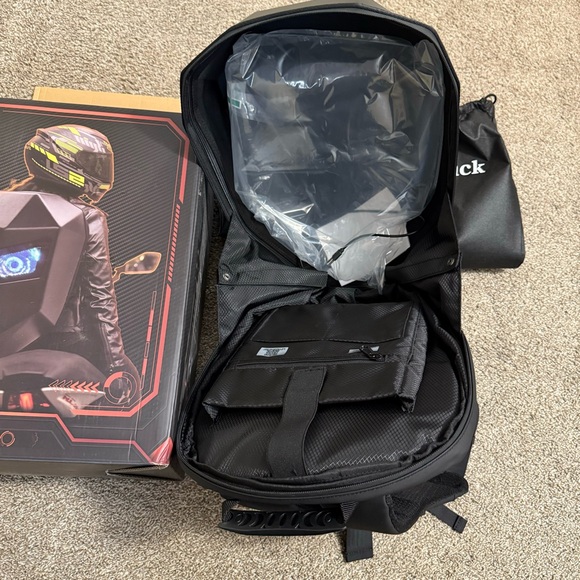 Bags | Led Backpack Motorcycle Riding Backpack Hard Shell Travel Bag ...